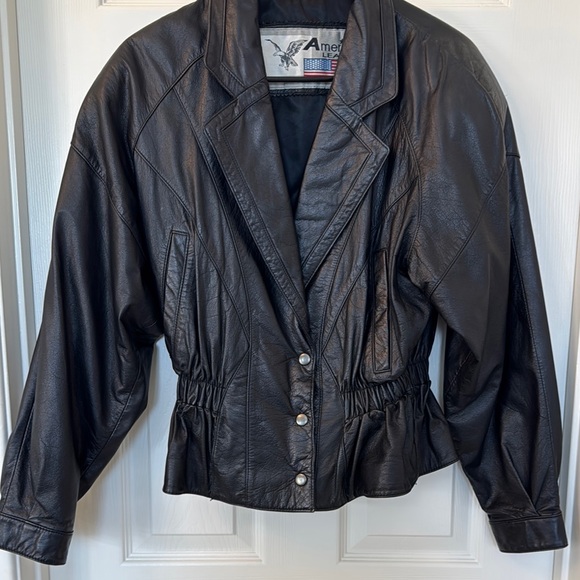 American Leather Co. | Jackets & Coats | Vintage American Black Leather ...